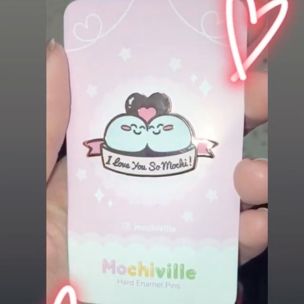 I Love You so Mochi Enamel Pin | Valentine's Day | Gift Idea | for Her ...