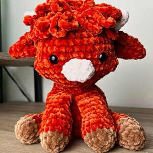 Amigurumi Highland Cow Pattern, Plush Pattern, Stuffed Highland Cow Toy ...