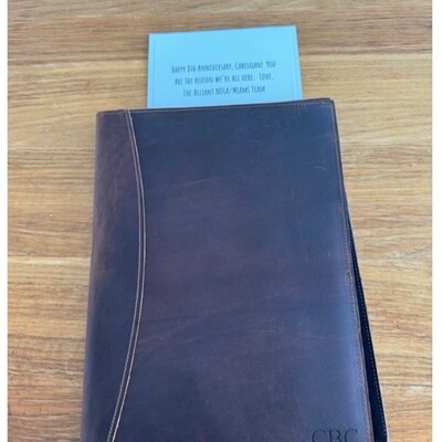 Classy Leather Checkbook Cover for Executives, Business Owners, Gift ...