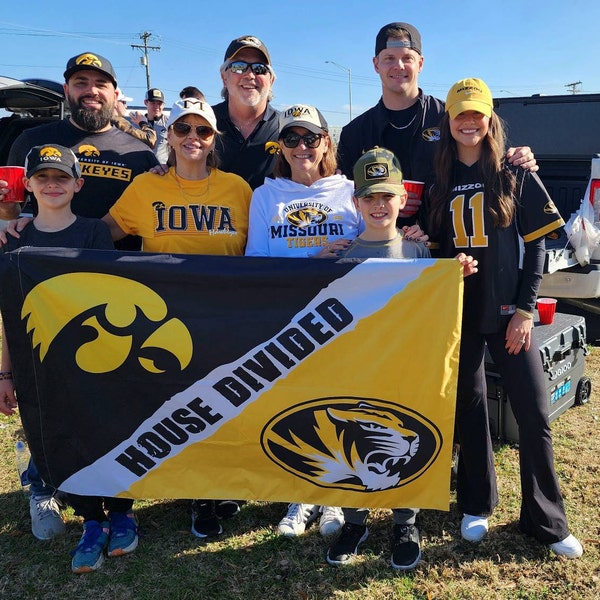 Custom House Divided Sign, House Divided Football Round Sign, House ...