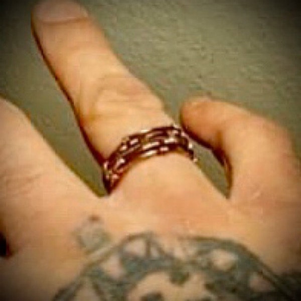 TUTORIAL Facing Pyramid Weave Mens Ring, Wire Weave Rin, Mens Wire ...