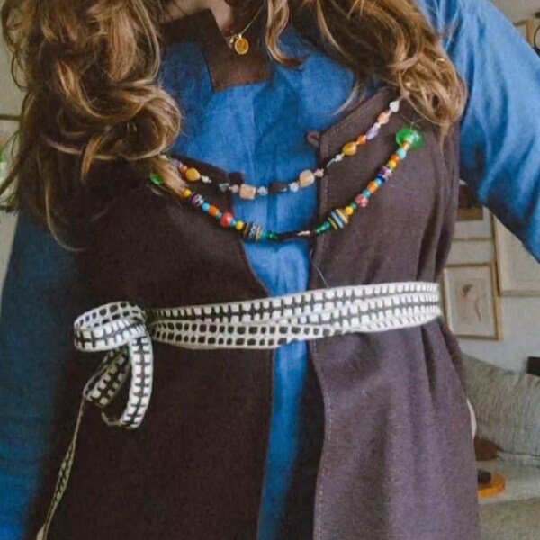 Medieval Russian Linen Shirt rubacha With Selvage for Slavic Reenactors ...