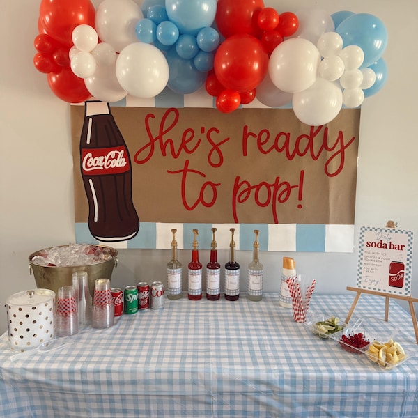 She’s Ready to Pop! | Soda Syrup Bottle Covers – Editable Canva ...