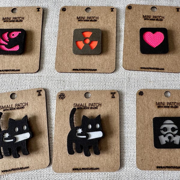 Bomb Cat Tactical Patch Black and White Small - Etsy