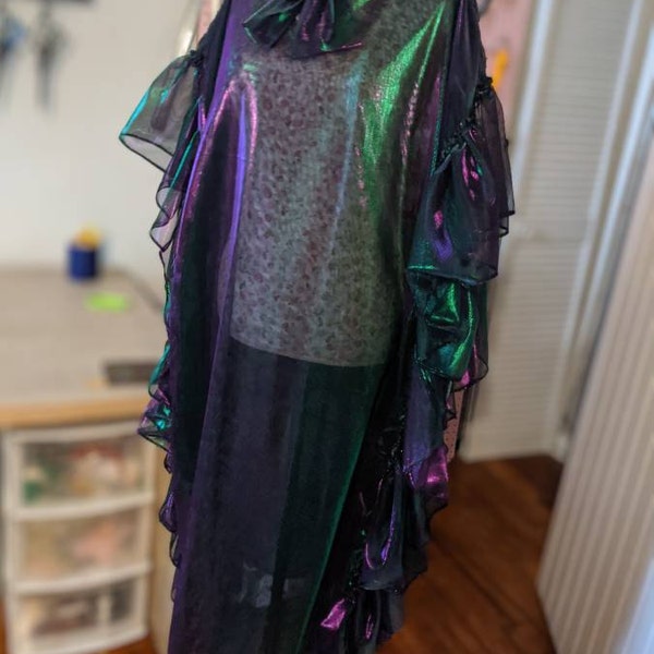 1yard Iridescent Mesh Fabric,2way Stretch Soft Smooth Magic Fabric ...