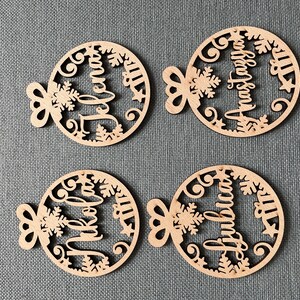 Custom Christmas Baubles With Name, CHRISTMAS Gift Tags, Christmas ...