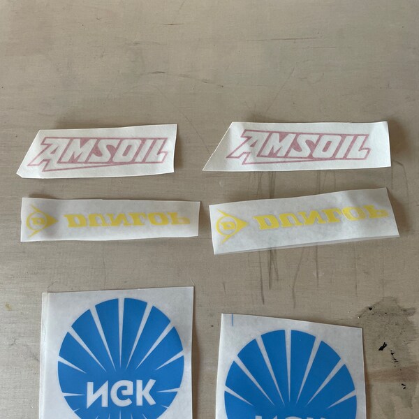 Racing Sponsor Car Motorcycle Decals FREE SHIPPING - Etsy