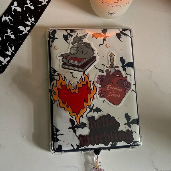 ACOTAR Rhys Heart Clear Vinyl Sticker/ ACOMAF Sticker/ Rhysand/ Bookish ...