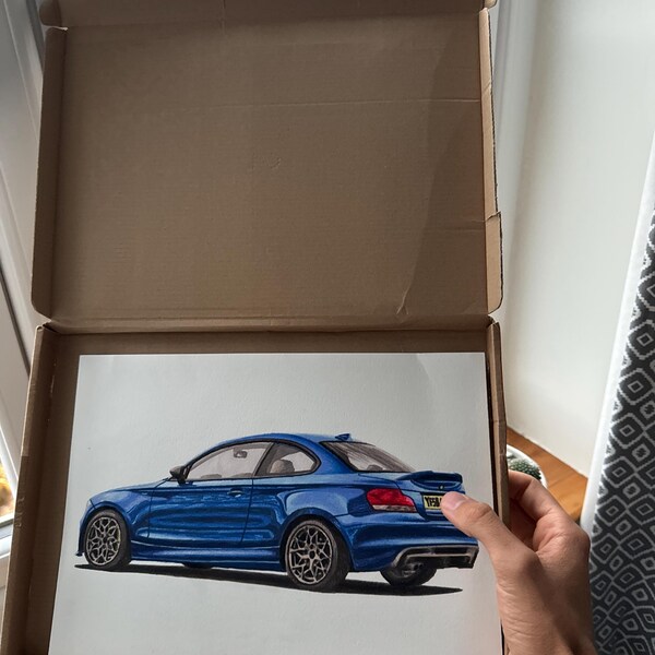 VW Golf GTI MK1 Car Print, Hand Drawn Car Drawing. Perfect Gift for Any ...