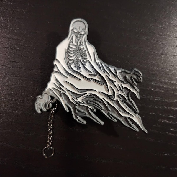 Wraith Glow in the Dark Ghost Horror Pin - Etsy