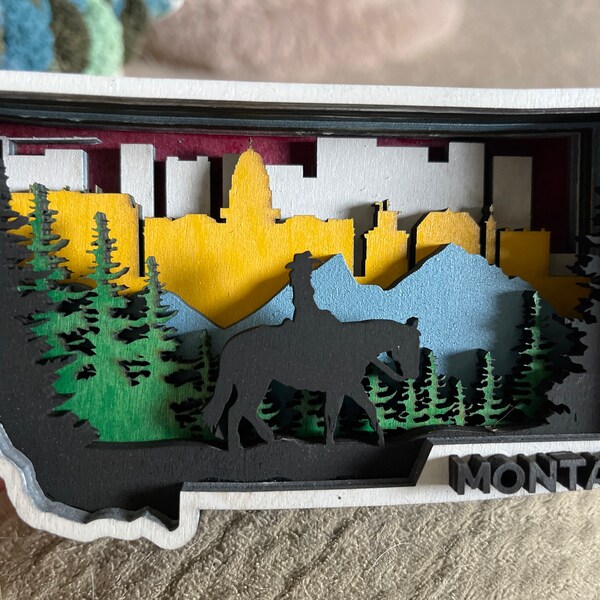 Minnesota SVG, 3D Layered Tropical Minnesota Sign, Laser Cut Files, Dxf ...