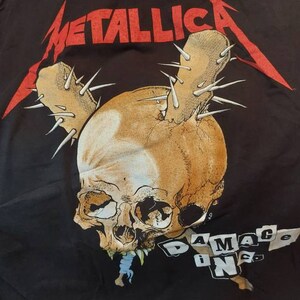 Metallica Damage Inc Skull Tour 1986 T-shirt - Etsy