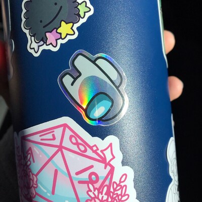 Holographic Among Us Crewmate Sticker - Etsy