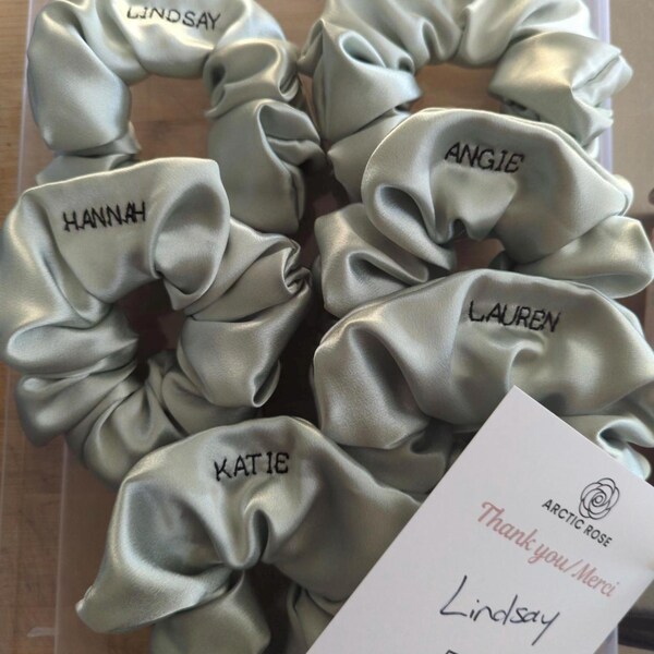 Personalized Scrunchie Will You Be My Bridesmaid Gifts Custom ...