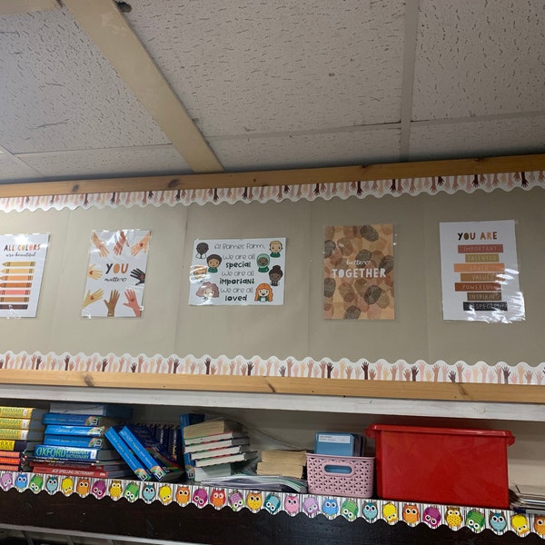 Inclusive Classroom Art, Set of 6, Diversity Poster, Human Equality Art ...