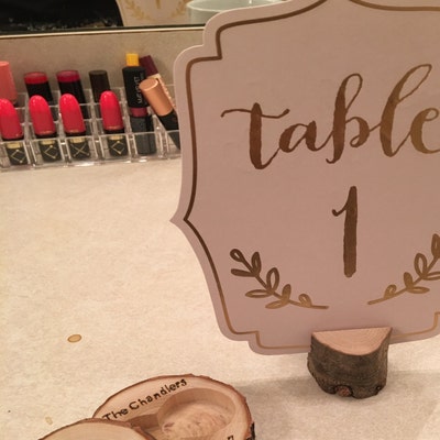 Set of 10 Table Card Holders Wedding Card Holders Rustic Name Card ...