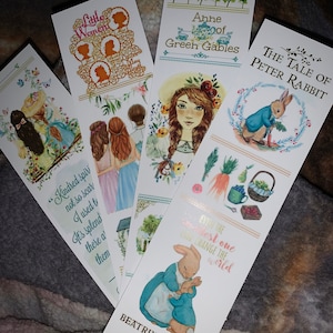 Children's Classic Books Bookmarks, Literary Bookmarks, Book Lover ...