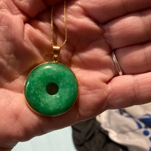 Natural AAA Jadeite Jade Dark Yellow Jade Good Luck Oval Dragon Pendant ...