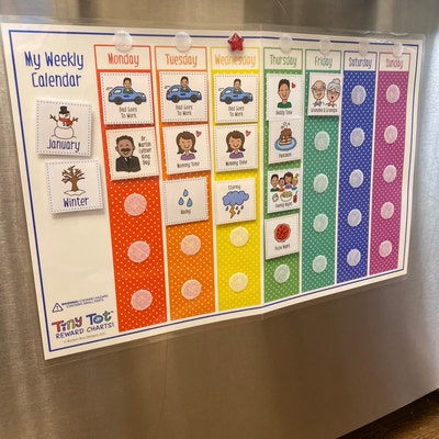 Weekly Visual Calendar includes 264 Cards - Etsy