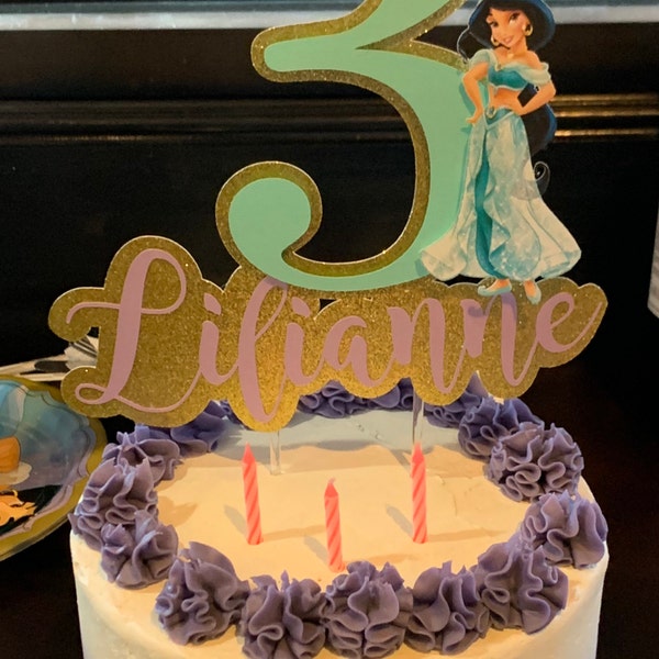 Princess Cake Topper, Number Cake Topper - Etsy Canada