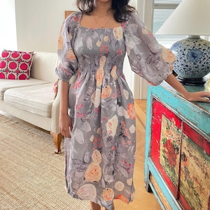 Drawstring Ruched Top Sewing Pattern PDF, Women's Blouse Sewing Pattern ...