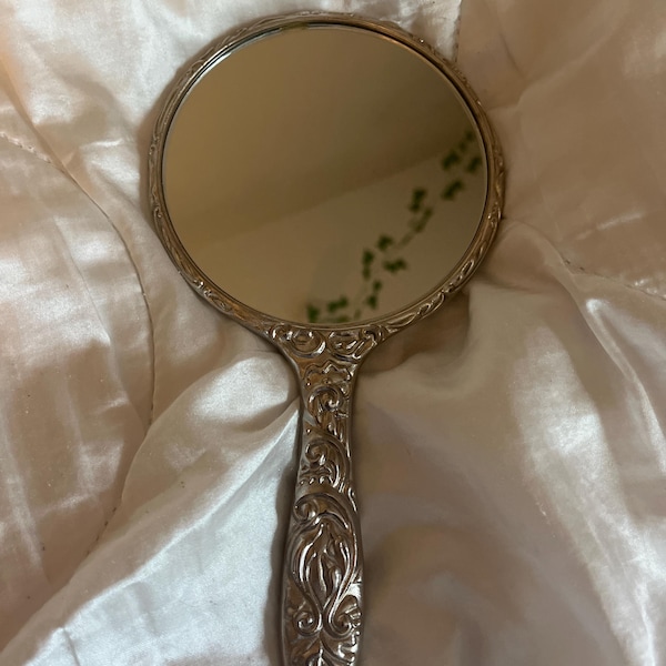 Vintage Lucite Greek Goddess Vanity Set: Handheld Mirror, Jars and More ...