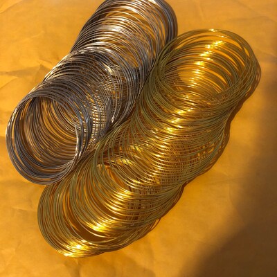 Stainless Steel Memory Wire, 55mm X 0.6mm, 40, 100 or 150 Circles ...