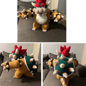 Bowser Crochet Pattern Amigurumi PDF ENGLISH Instructions - Etsy UK