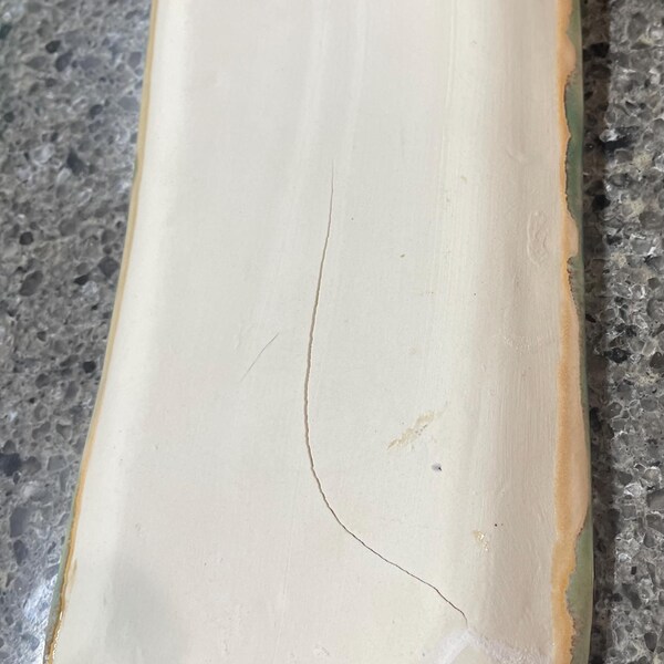 Extra Tall Floral Vase Organic Lip Turquoise Glaze, Gold Gilding Large ...