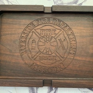 Personalized Wooden Catchall Tray, EDC Desk Organizer, Custom Valet ...