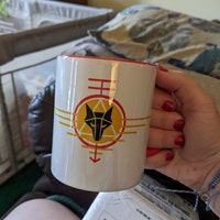 Red Rising Embroidered Patches, Gold and Red Sigil, Embroidered, House ...