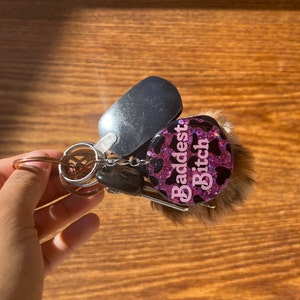 K-state Wildcats Keychain Handmade Acrylic Glitter Keychain KSU ...