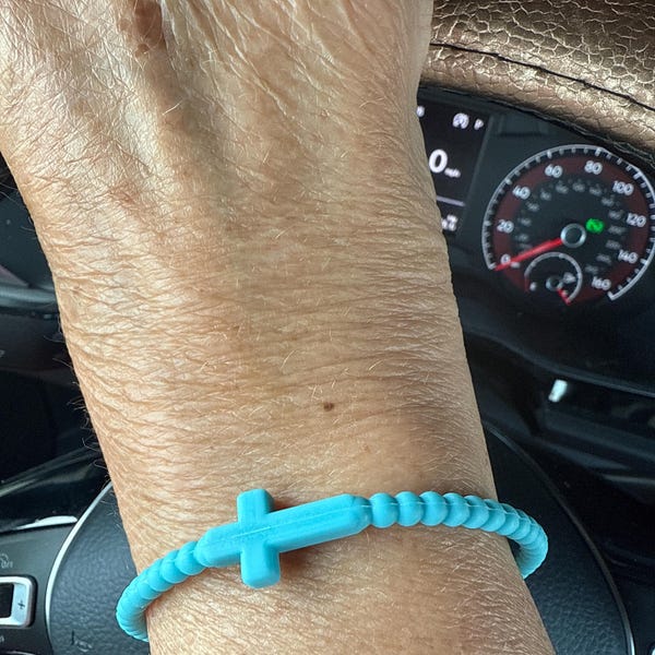 Unisex Silicone Cross Bracelet for Kids and Adults, Christian Faith ...