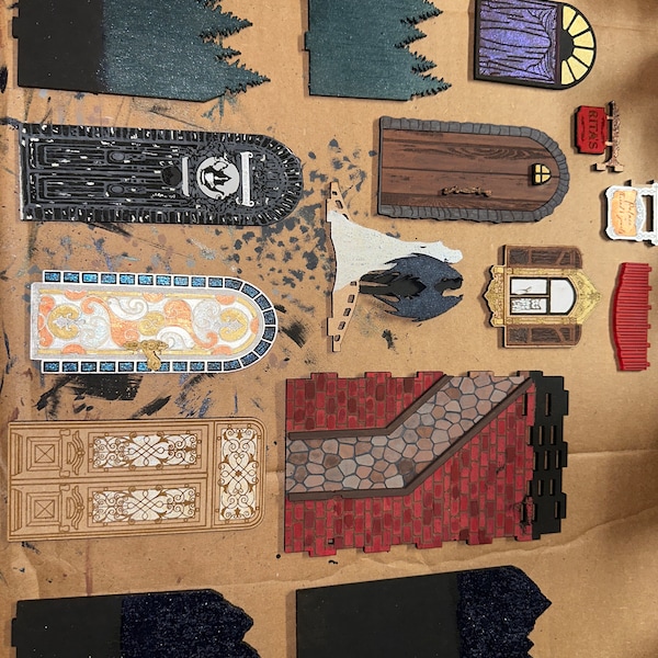 Acotar Inspired Book Nook| Fantasy Books | Bat Boys | Reading Gifts ...