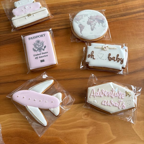 Travel Adventure Awaits Baby Shower Cookies - Etsy
