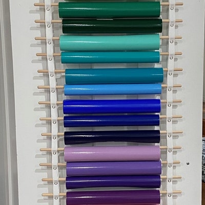 Vinyl Roll Holder, 25 Rolls, Vinyl Roll Storage, Vinyl Roll Organizer ...