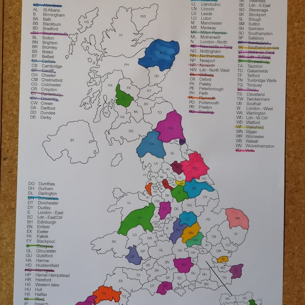 EDITABLE UK Sales Map, Business Postcode Sales Map, Color in Map, Etsy ...