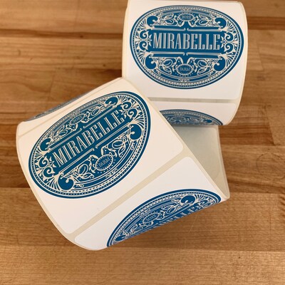 Custom Kraft Labels on a Roll Circle or Square Kraft Stickers - Etsy