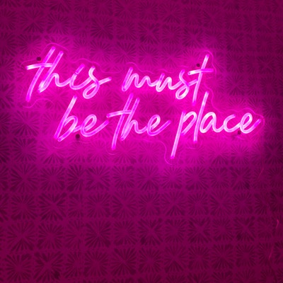 Handmade Led Neon Sign this Must Be the Place,gorgeous Neon Wall Light ...