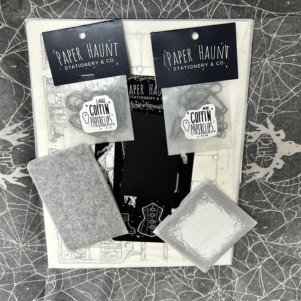 Coffin Paperclips, Spooky Cute, Goth - Etsy