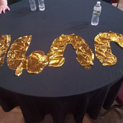 WELCOME HOME Balloon Banner W/ Custom Name Letter Balloons Gold Silver ...