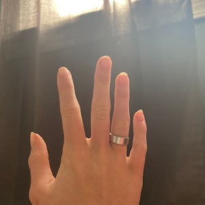 Hidden Swear Word, Adjustable Aluminum Metal Stamped Ring, Creep Ring ...