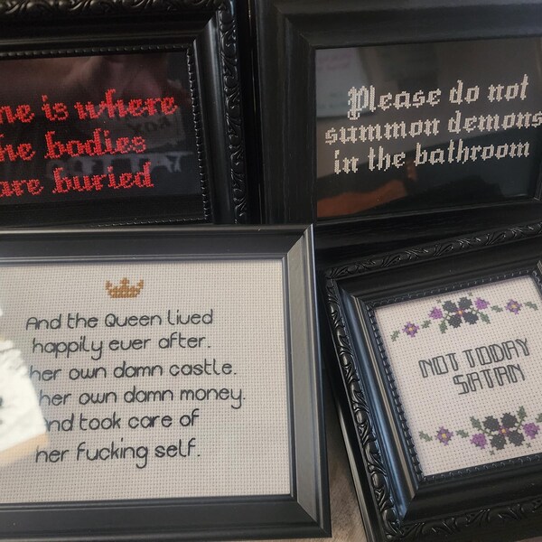 Salem 1692 Cross Stitch, Witch Trials, Witch, Goth, Wiccan, Gothic ...