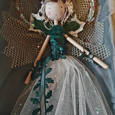 Enchanted Forest Christmas Treetopper Fairy - Etsy