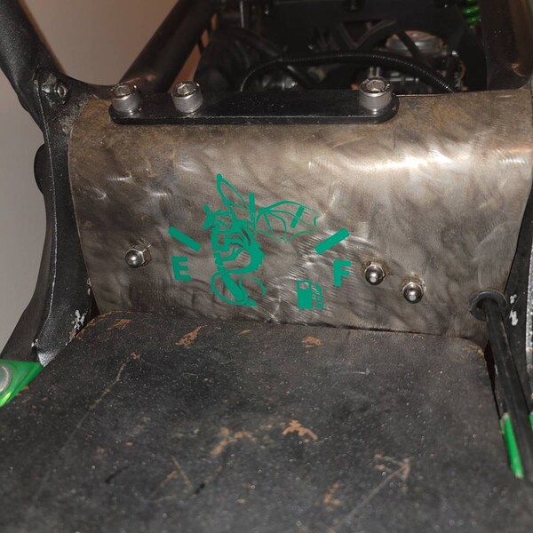 Dragon Empty Gas Tank Car Decal, Funny Car Decal, Dragon Laptop Decal ...