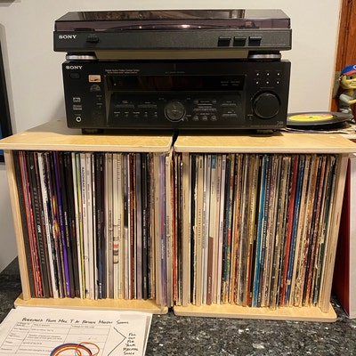 Recycled Glass and Concrete Record Storage Cube LP Vinyl - Etsy