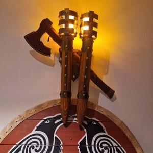 Wall Light Sconce Torch Medieval Torch Light Fixture Sconce Wall Decor ...