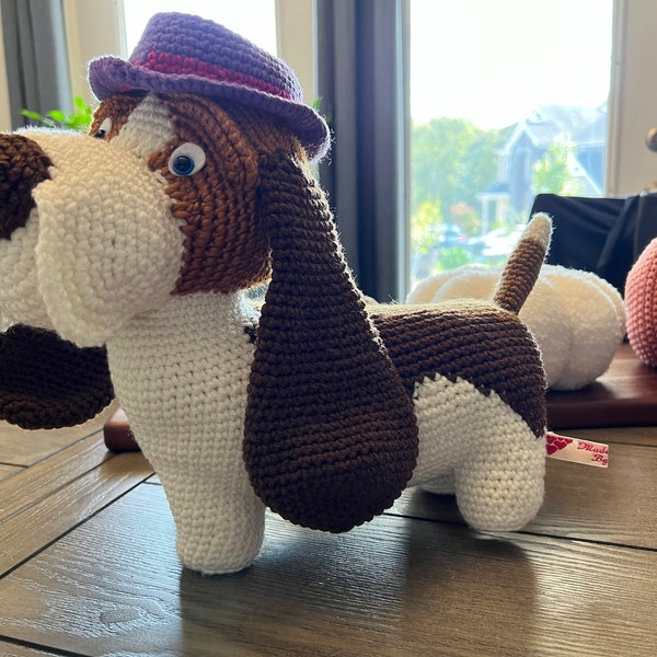 Crochet Pattern Dogs Basset, Easy Crochet Pattern Toy Puppy Basset ...