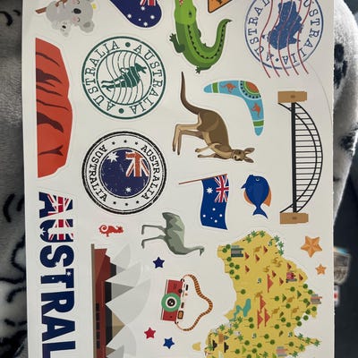 A5 Sticker Sheet Bali Landmarks Vinyl Stickers Indonesia Beach Sea ...