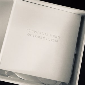 12 x 12 Personalised Wedding Album & Storage Box | Etsy